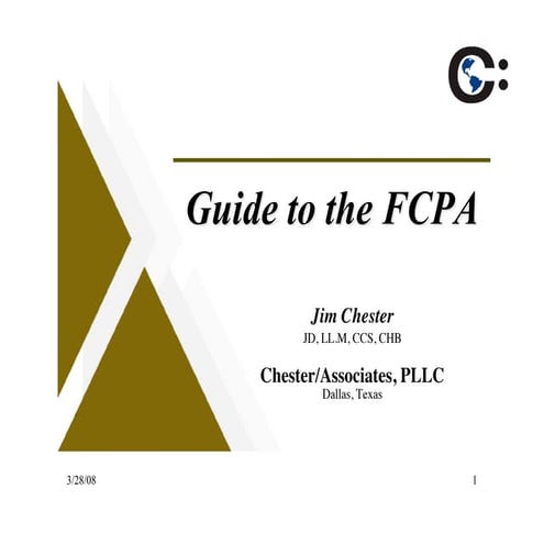 FCPA Overview | PDF