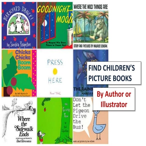 Finding Children's Picture Books by Author/Illustrator | PPTX