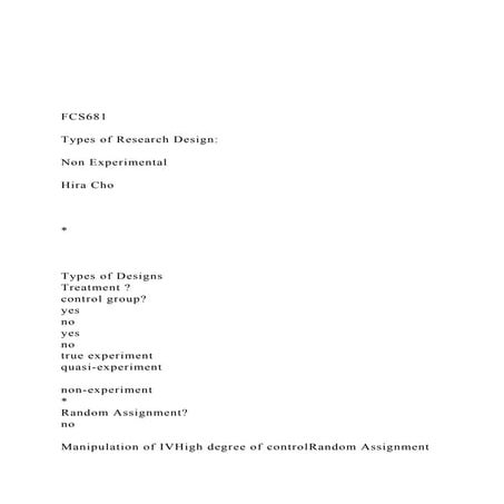 FCS681Types of Research Design Non Experimental.docx