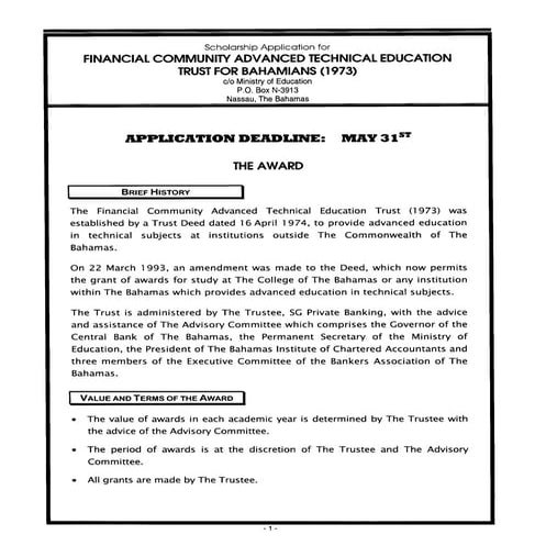 Fc trust application form 20130001 | PDF