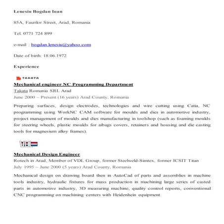 CV-Lenesiu-Bogdan-Ioan | PDF