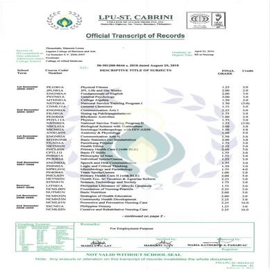 TOR employment | PDF