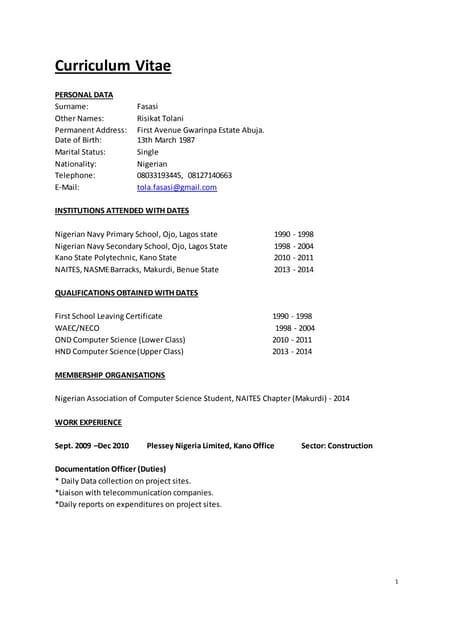 Roni_cv | PDF | Business | Business and Finance