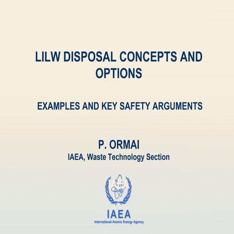 DISPOSAL CONCEPTS and OPTIONS | PDF