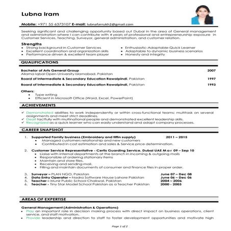 Lubna Iram CV | PDF