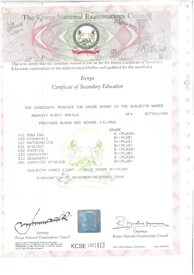 KCSE Cert kcse-cert