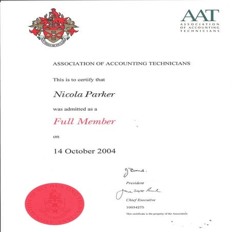 AAT Full Cert | PDF