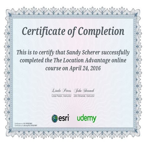 Sandy Scherer presentations