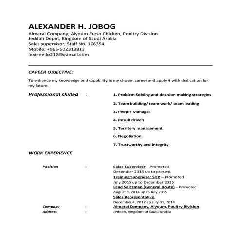alex resume | PDF