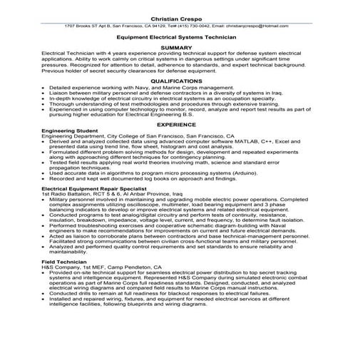 engineering resume final | PDF