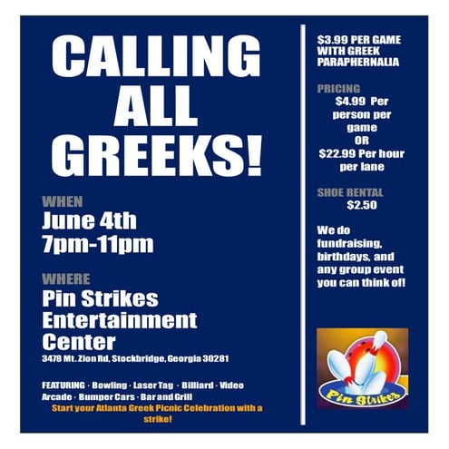 Fraternities and Sororities Flyer-Sample | DOCX