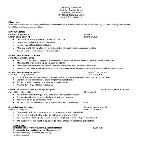 Brittany Jackson Resume (1) | PDF