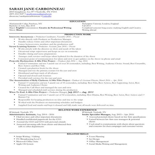 Sarah Jane-Resume PC Studio Now | PDF