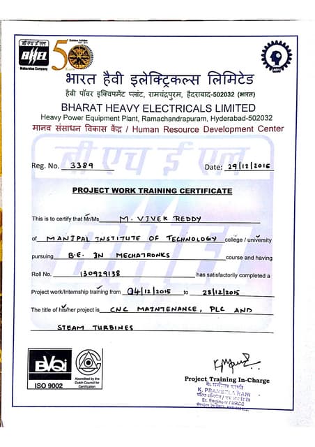 internship_essar_certificate | PDF