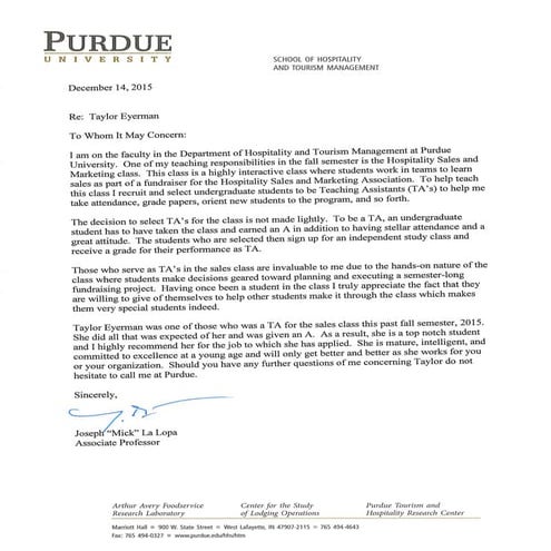 Dr. LaLopa reference letter | PDF