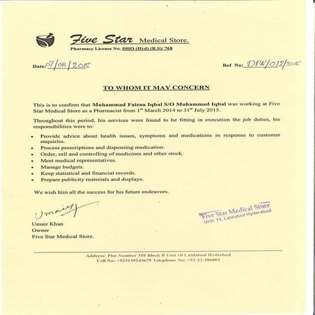 Experience letter | PDF