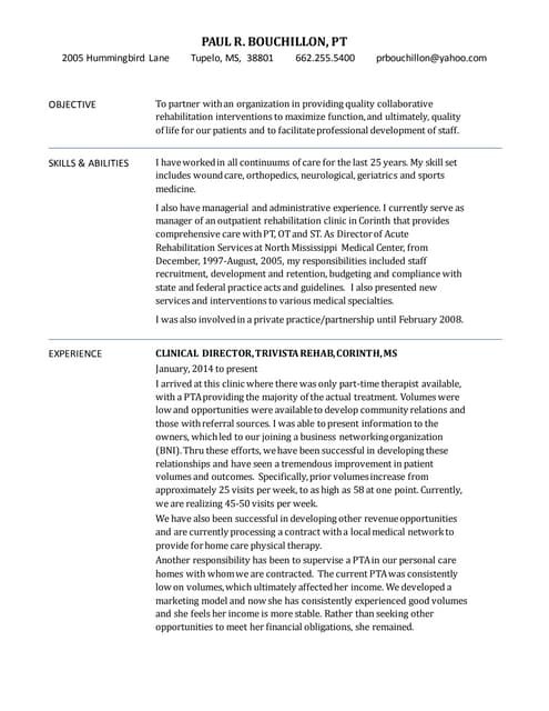 Paul Bouchillon presentations