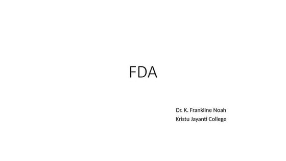 Overview of the FDA | PPT | Pharmaceutical Industry | Industries