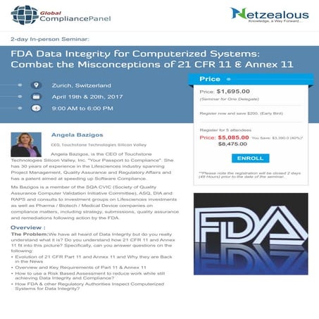 21 cfr part 11 and annex 11 compliance | PDF