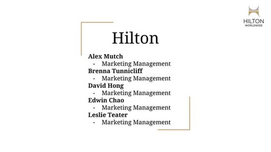 Hilton OnQ system | PPT