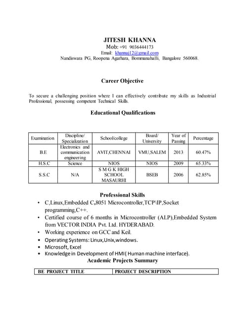 Binod_Resume | PDF
