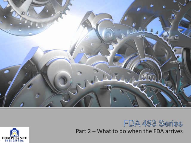 Basics of FDA GMP Training | PPT