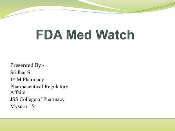 Good Pharmacovigilance Practices | PPT