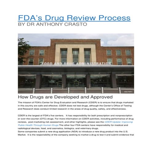 FDA’s drug review process | PDF
