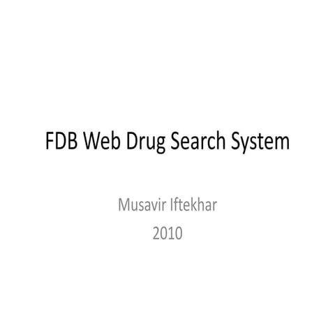 Fdb web based search system | PPTX