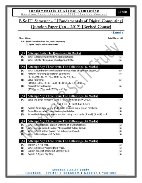 [Question Paper] Modern Operating System (Revised Course) [April / 2014] | PDF