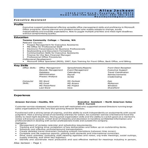 Administrative Assistant[1] | DOCX | Resume Writing and Advice | Job Search