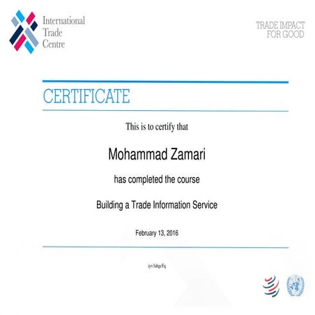Certificate of completion - Building Trade Service | PDF