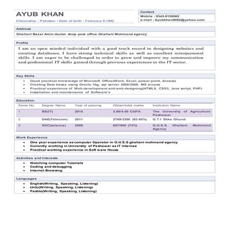 WAQAR CV | DOC
