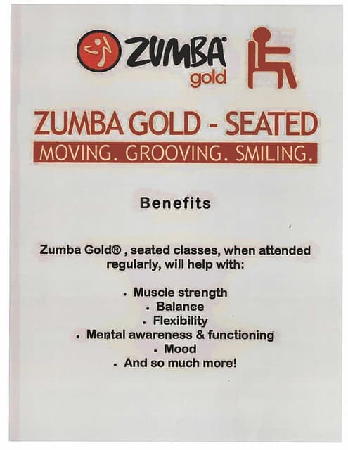 Zumba Gold Flyer 2-2 | PDF