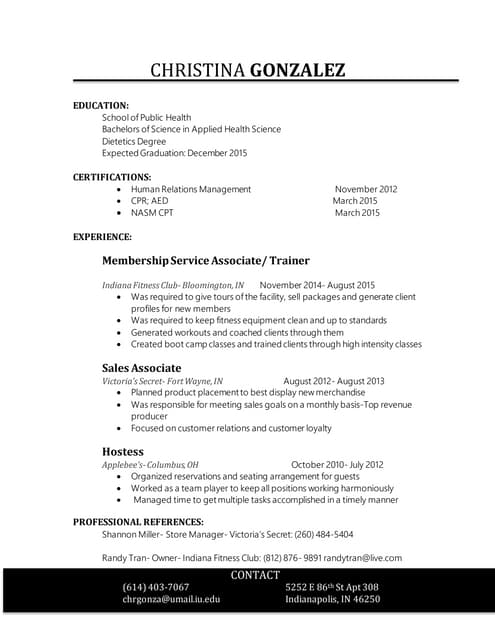 Collin Pettet: Resume | PDF