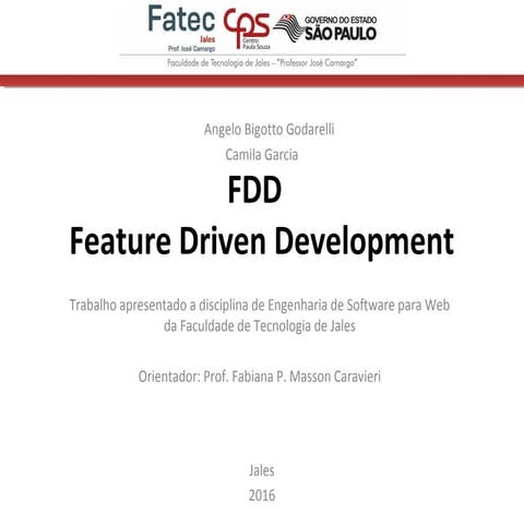 Feature Driven Development - FDD | PDF