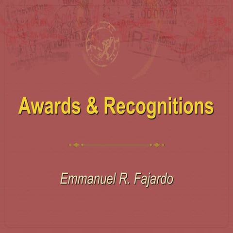 Copy of Professional Recognition | PPT