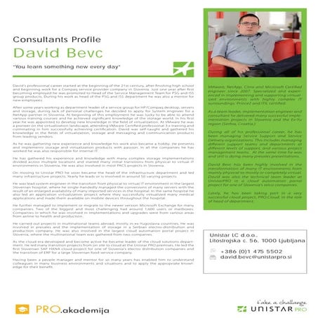 David Bevc | PDF