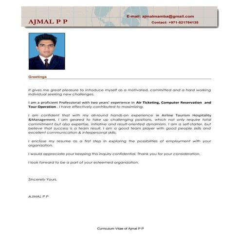 Ajmal cv cs | PDF
