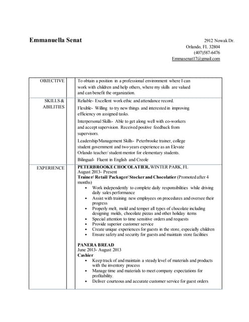 Michelle Cox - Resume | PDF