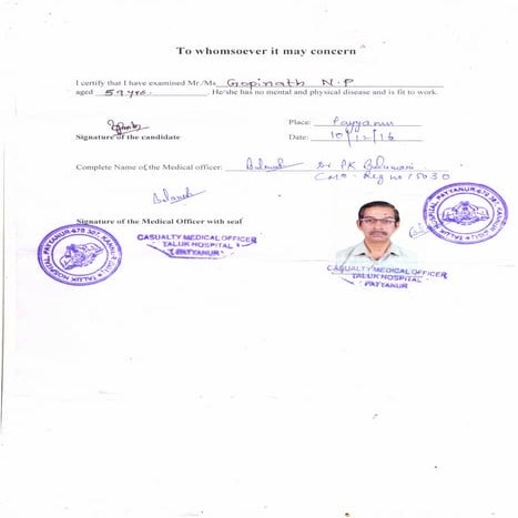 Medical Fitness | PDF