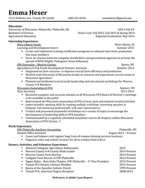 Lydia Ogren Resume | PDF