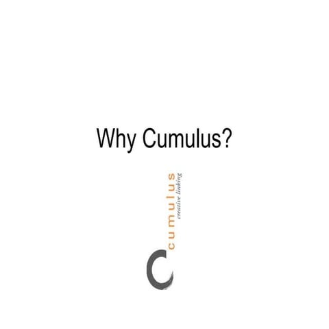 My credo for Cumulus - 2016 | PPTX