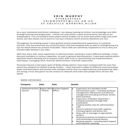 E Murphy - CV June 16 (1) | DOC