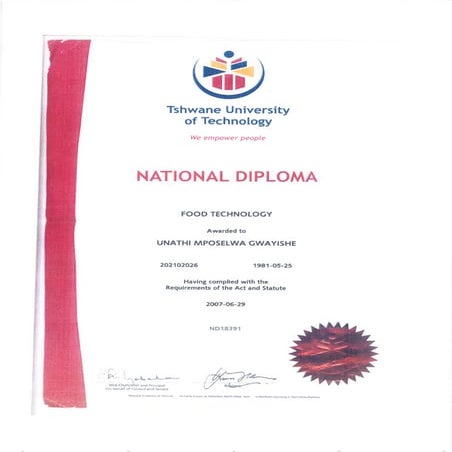 diploma foodtechnology | PDF