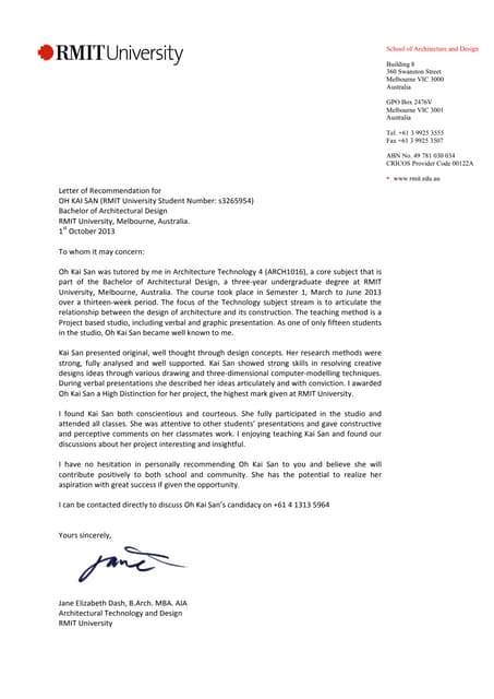 Recommendation Letter - João Greno . senior architect | PDF | Houses ...