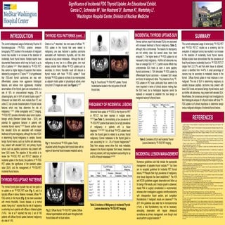 Fdg thyroid nodule poster | PPTX
