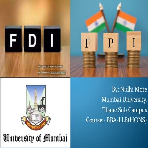 Fdi and fpi | PPT