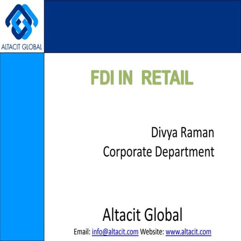 Fdi in retail | PPTX