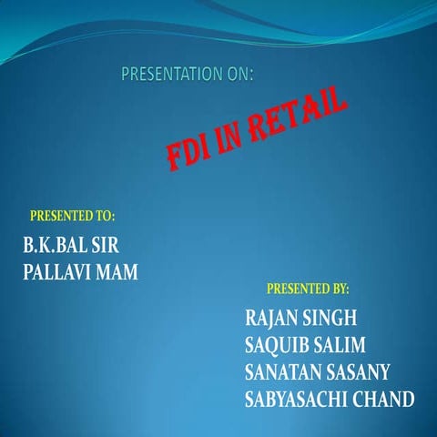 Project reliance fresh | PPT
